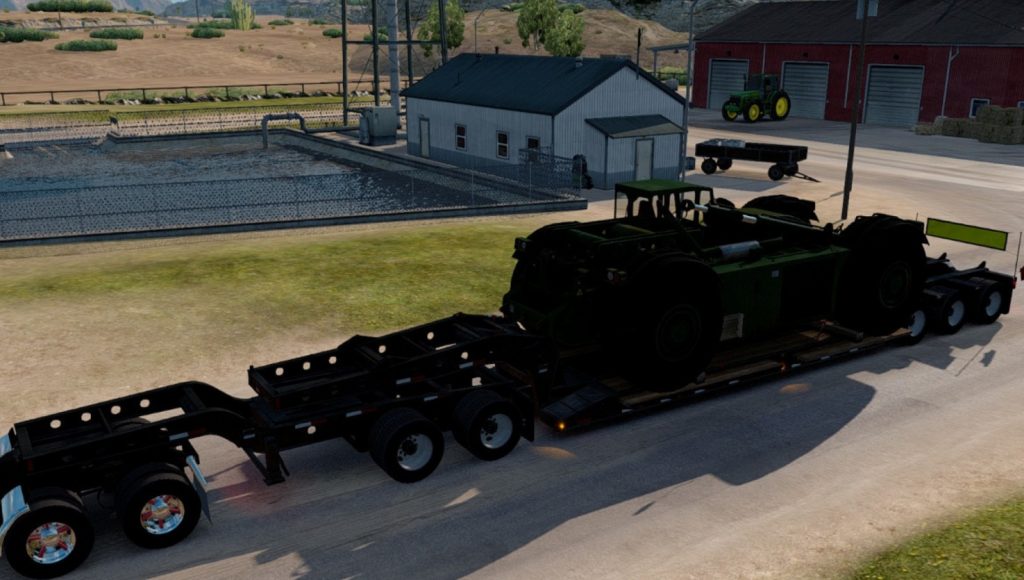 Oversized Trailer Magnitude 55l with Cargo Rehstacker Chassis ATS mod ...