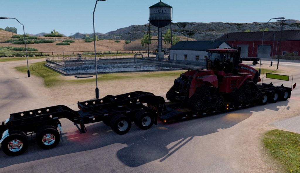 Oversized Trailer Magnitude 55l with load Tractor ATS mod - ATS Mod ...