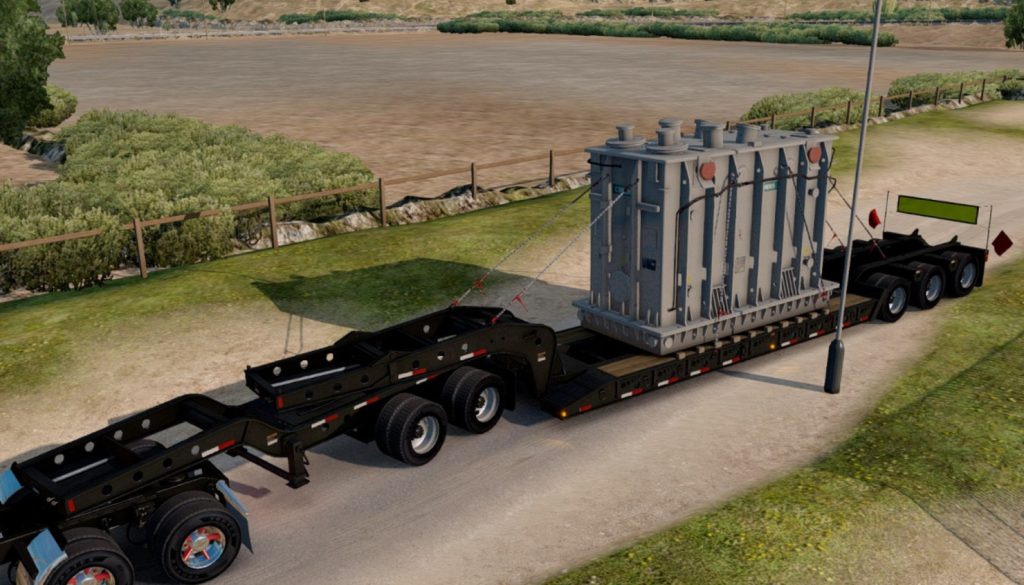 Oversized Trailer Magnitude 55l with load Transformer ATS mod - ATS Mod ...