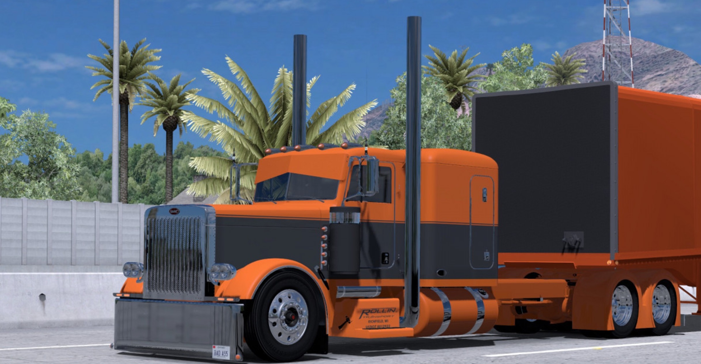 Rollin transport 63″ Mod ATS - ATS Mod | American Truck Simulator Mod