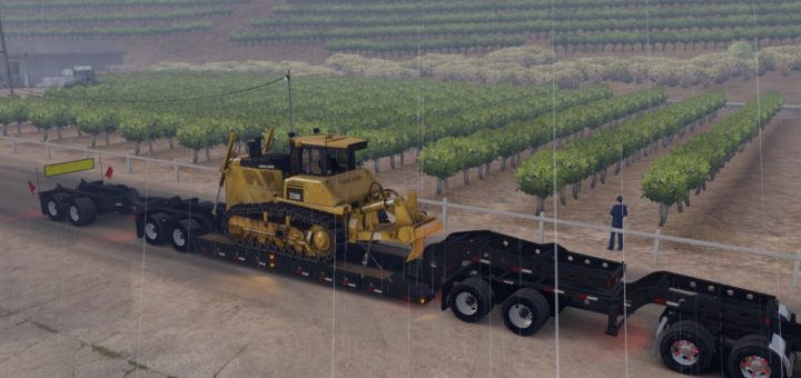 Wesco hay trailer custom 1.39 Mod - ATS Mod | American Truck Simulator Mod