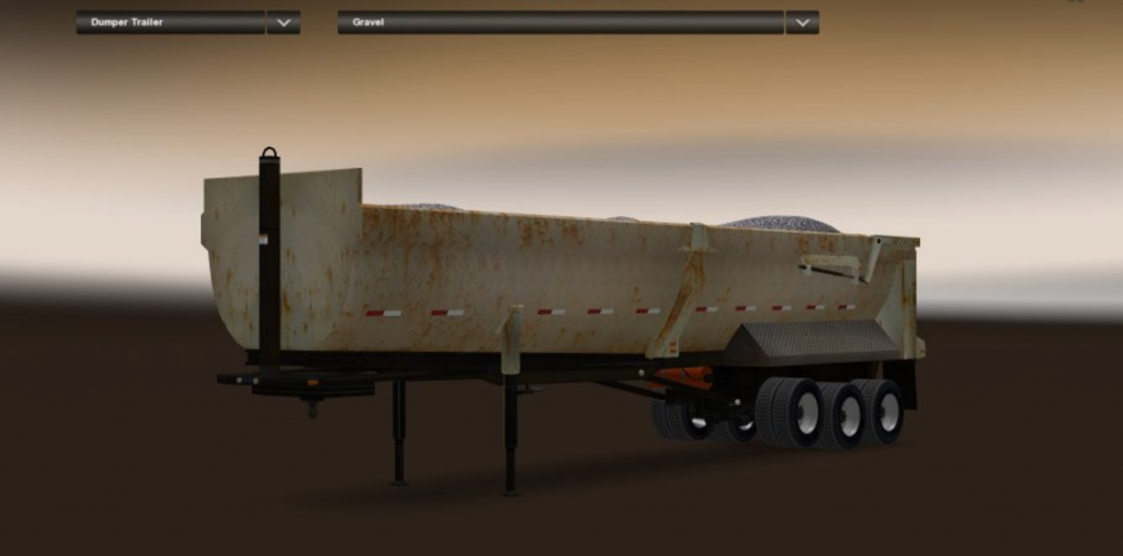 New Dumps Trailer V1.6 ATS - ATS Mod | American Truck Simulator Mod