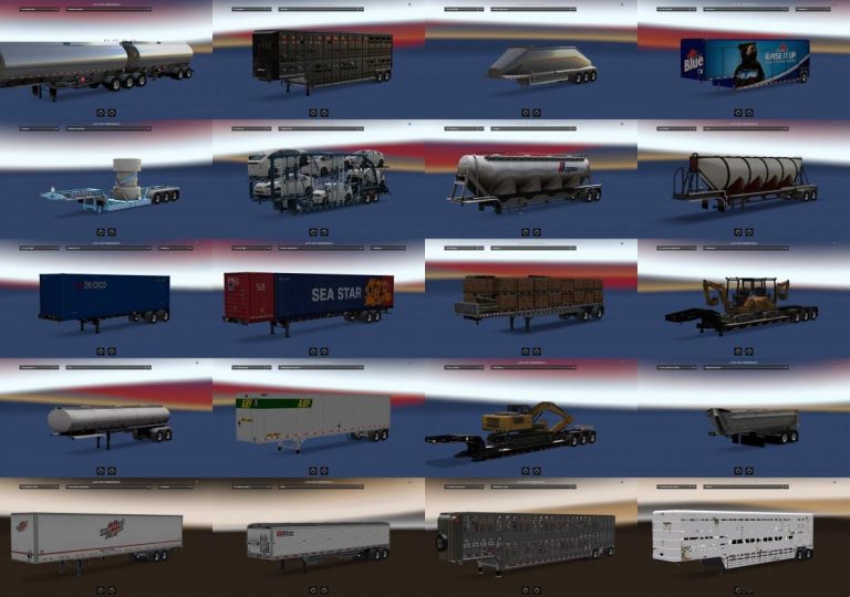 TRAILER PACK V1.0 ATS MOD - ATS Mod | American Truck Simulator Mod