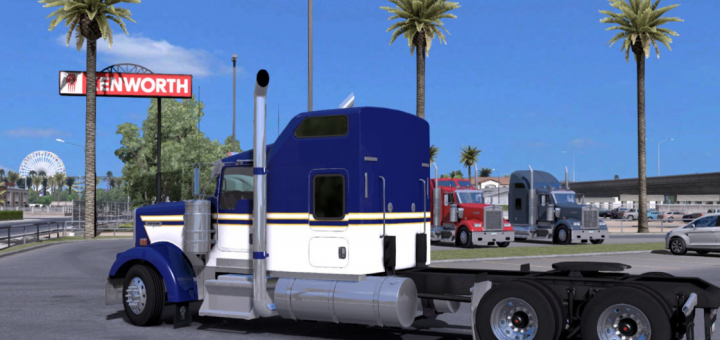 Kenworth White Skin Mod - ATS Mod | American Truck Simulator Mod