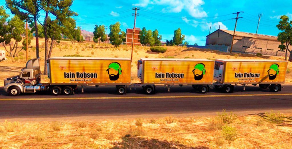 Lain Robson Triple Trailer Mod ATS - ATS Mod | American Truck Simulator Mod