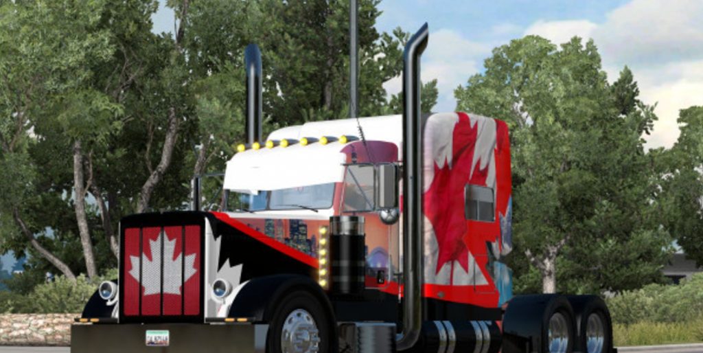 Peterbilt Canadian Truck Skin Mod - ATS Mod | American Truck Simulator Mod