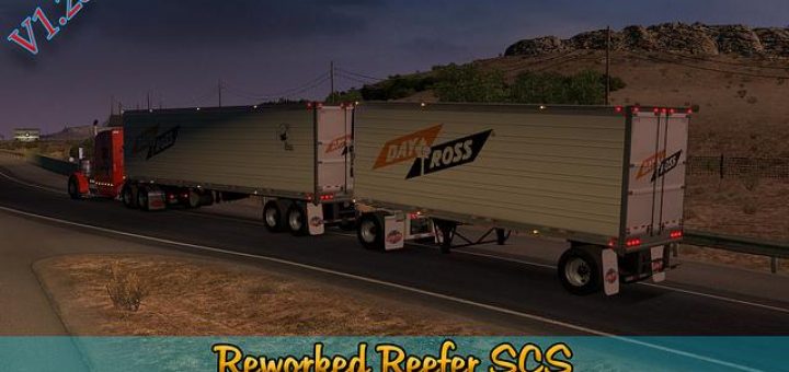 New Long Animation Reefer Trailer mod - ATS Mod | American Truck ...