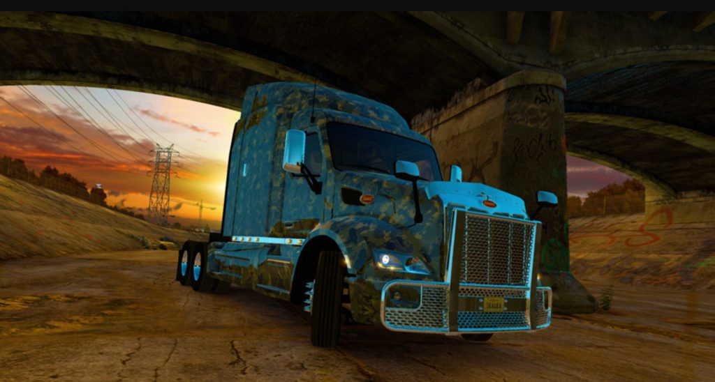 Army Skin for Peterbilt 579 - ATS Mod | American Truck Simulator Mod