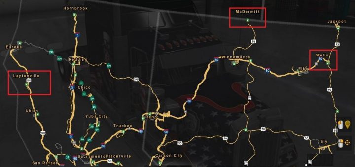 MONKAMX MAP EXPANSION EXTREME ROADS 1.41 Mod - ATS Mod | American Truck ...