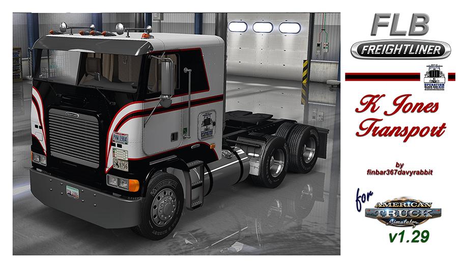 FLB FREIGHTLINER SKIN – K JONES TEXTURE (HARVEN) V1.0 - ATS Mod ...