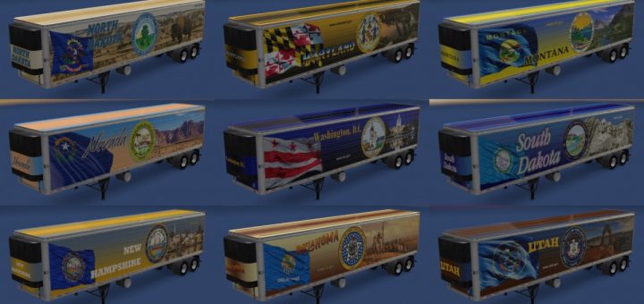 SCS 53ft Trailer Skin Pack v 1.1 Mod - ATS Mod | American Truck ...
