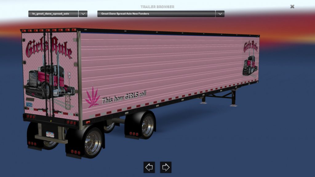 Girls Rule Trailer for ATS - ATS Mod | American Truck Simulator Mod