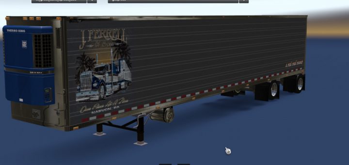 Long Oversized Trailer Magnitude 55l with a Load Bulldozer Trailer Mod ...