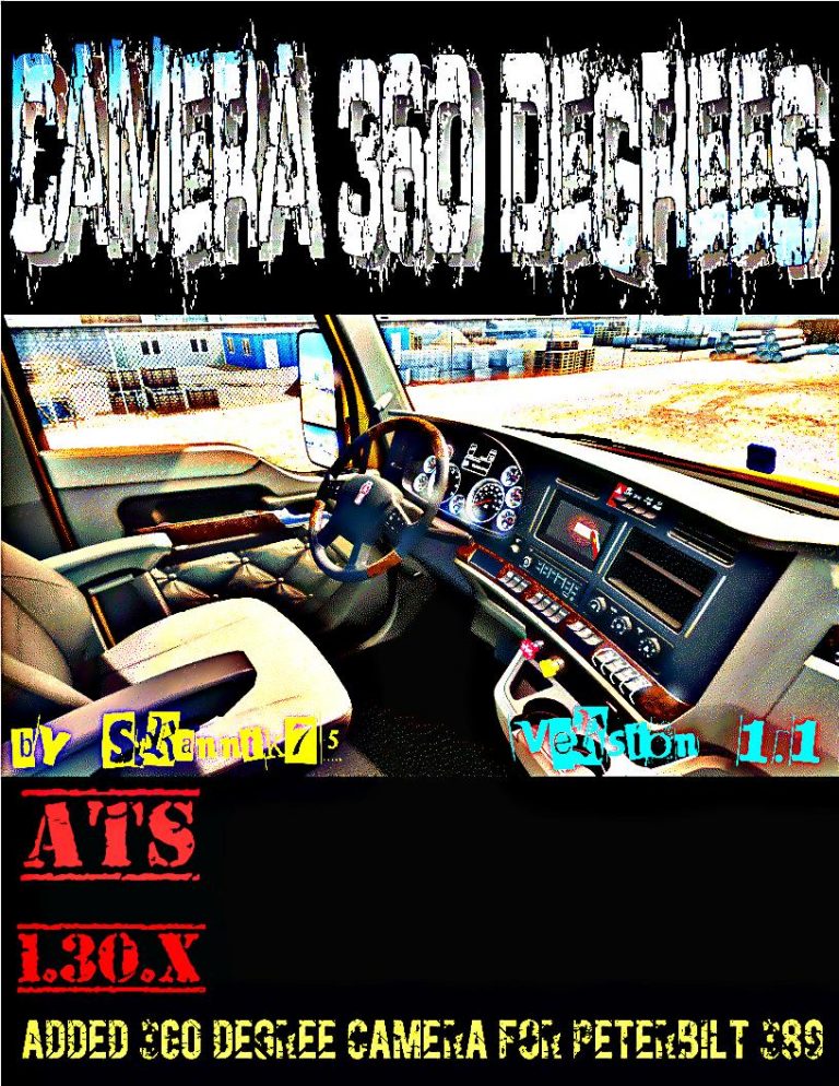 CAMERA 360 DEGREES V1.1 for ATS - ATS Mod | American Truck Simulator Mod