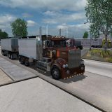 KENWORTH T908 TIPPER TRUCK + TRAILER V6.2 - ATS Mod | American Truck ...