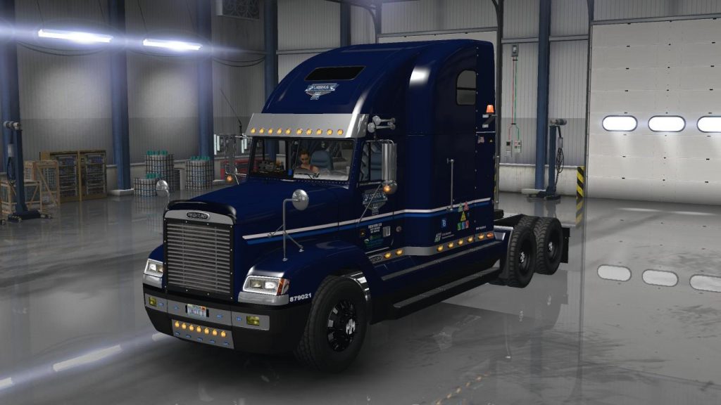 UNCLE D LOGISTICS VTC FREIGHTLINER FLD V2.0 ONLY BLUE SKIN V1.2 - ATS ...