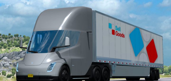 Tesla Semi Truck - ATS Mods | American Truck Simulator Tesla Semi Truck ...