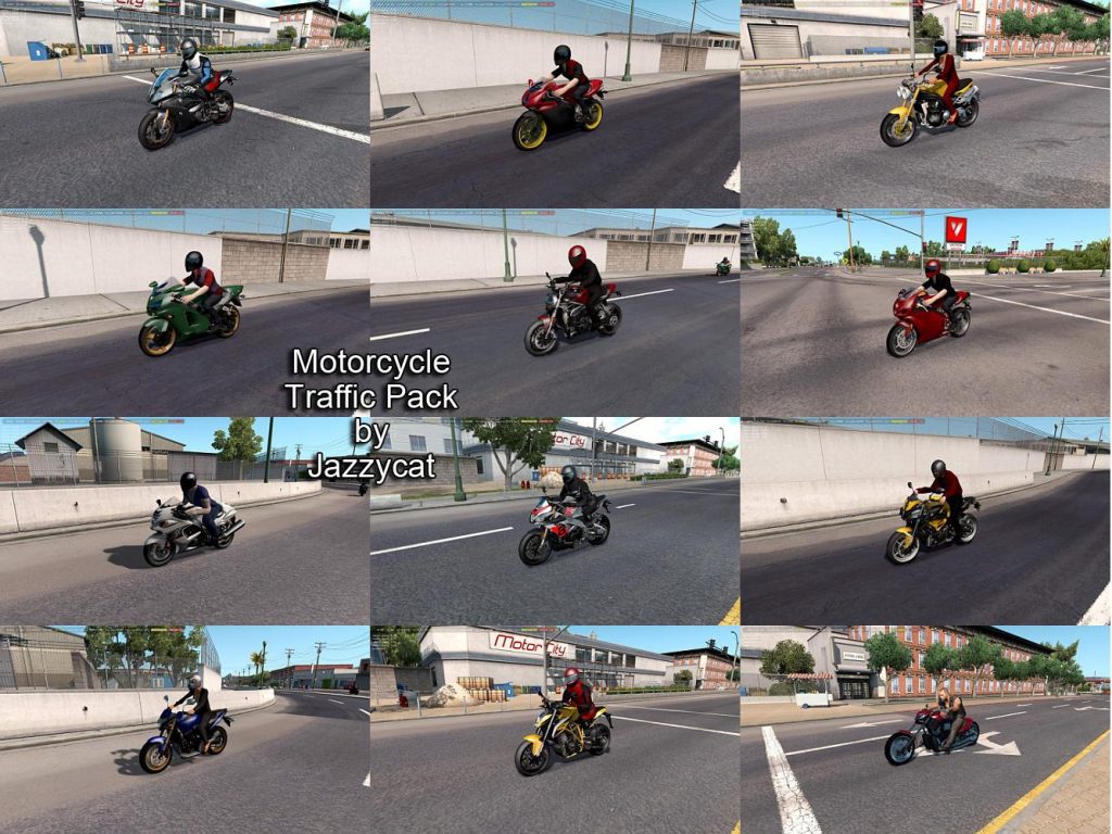 Motorcycle Traffic Pack by Jazzycat v1.1 for ATS - ATS Mod | American ...