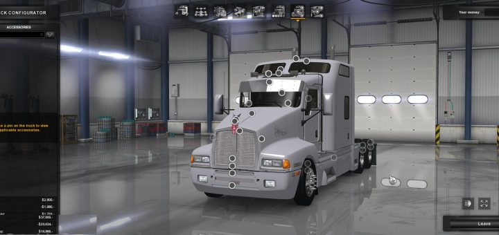 Kenworth c500 custom Truck fixed 1.38 Mod - ATS Mod | American Truck ...