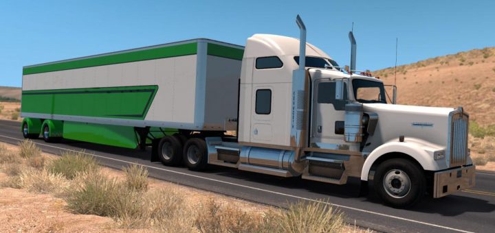 Flatbed Truck and Trailer Add-on for K100E v1.4 Mod - ATS Mod ...