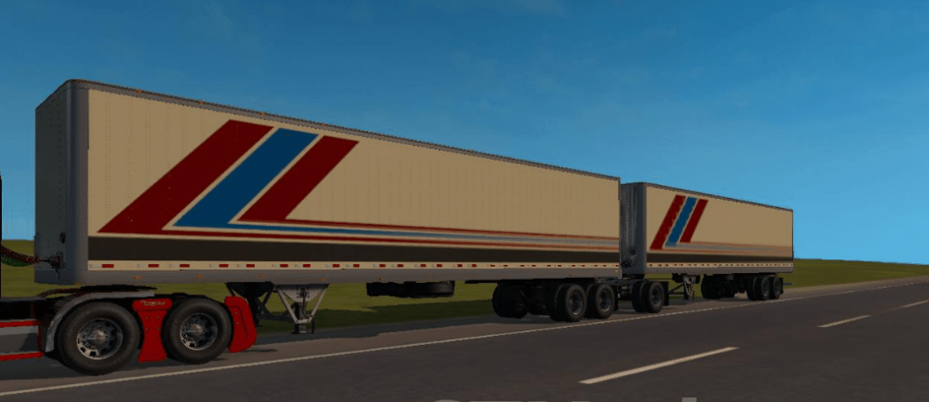 Double Trailers v1.0 - ATS Mod | American Truck Simulator Mod
