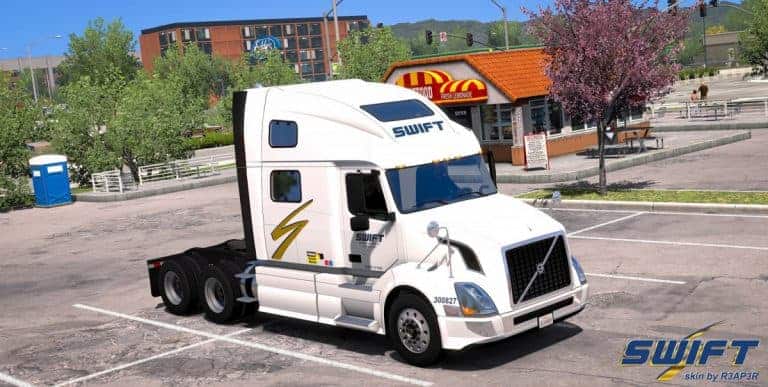 Swift Transportation Skin for SCS Volvo VNL Truck - ATS Mod | American ...