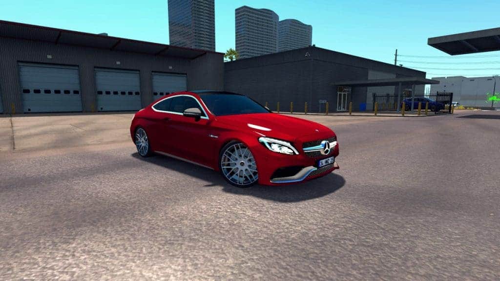 Mercedes-Benz C63s AMG Coupe Car - ATS Mod | American Truck Simulator Mod