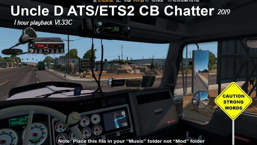 2019 Uncle D CB Chatter v1.33C for ATS - ATS Mod | American Truck ...