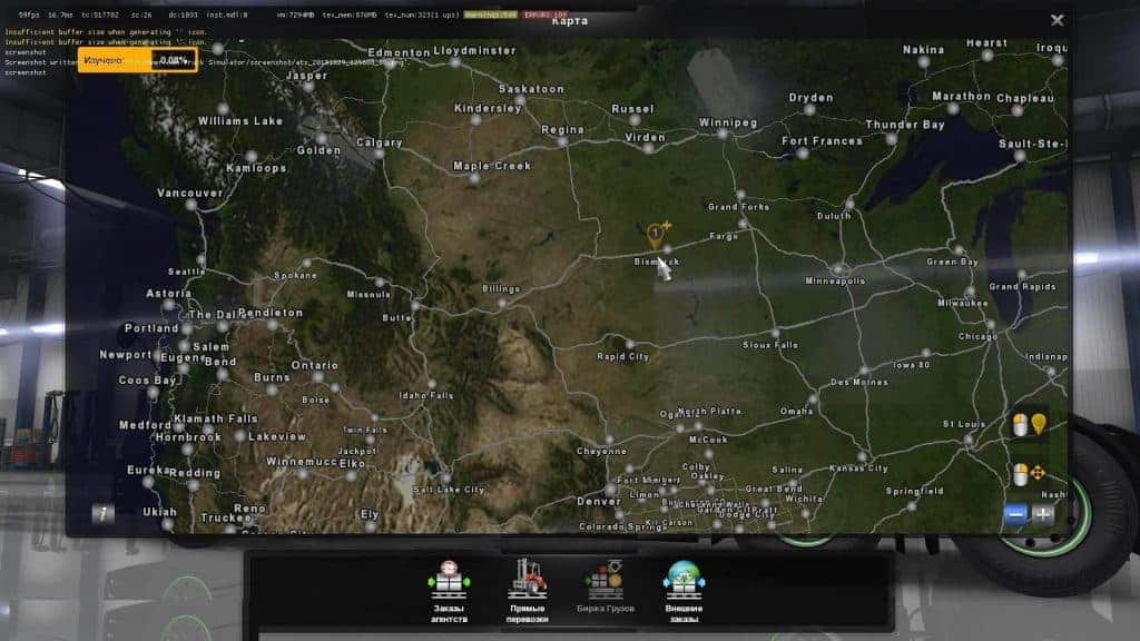 CanaDream v2.8.3 1.34.x Map - ATS Mod | American Truck Simulator Mod