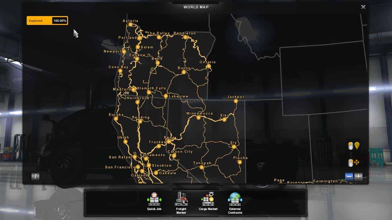 ATS 100% Explored Save Game Profile (v1.34s – Oregon) - ATS Mod ...