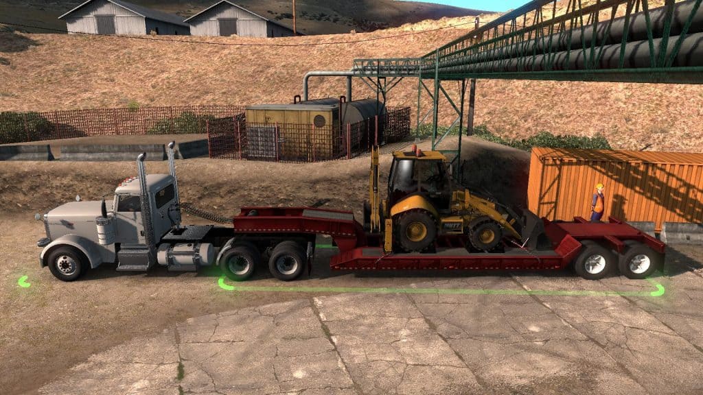 Low boy semi-trailer in ownership v1.0 1.35.x Mod - ATS Mod | American ...