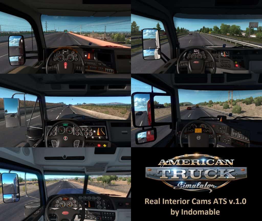Real Interior Cams ATS v1.0 Mod - ATS Mod | American Truck Simulator Mod