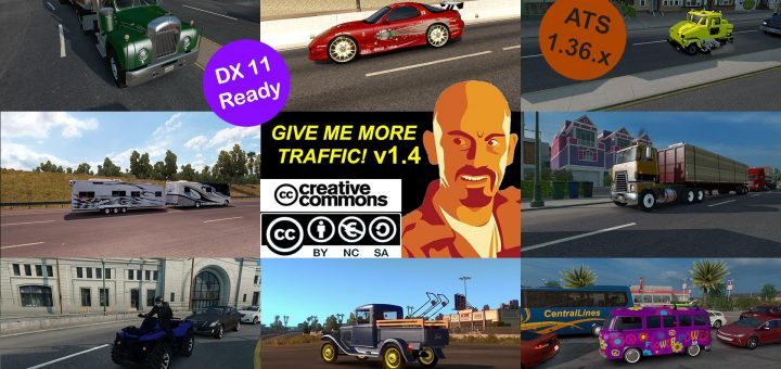 MOTORCYCLE TRAFFIC PACK(ATS) BY JAZZYCAT V4.8 Mod - ATS Mod | American ...