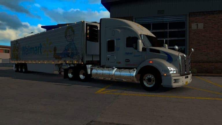 Walmart Skin for Kenworth T880 Mod - ATS Mod | American Truck Simulator Mod