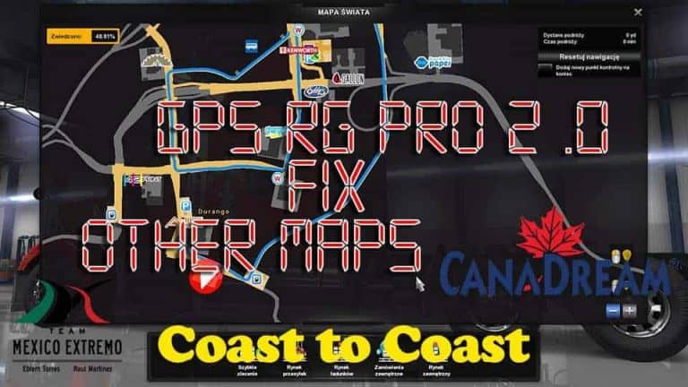 GPS RG PRO v2.0 FIX Other Maps Mod ATS - ATS Mod | American Truck ...
