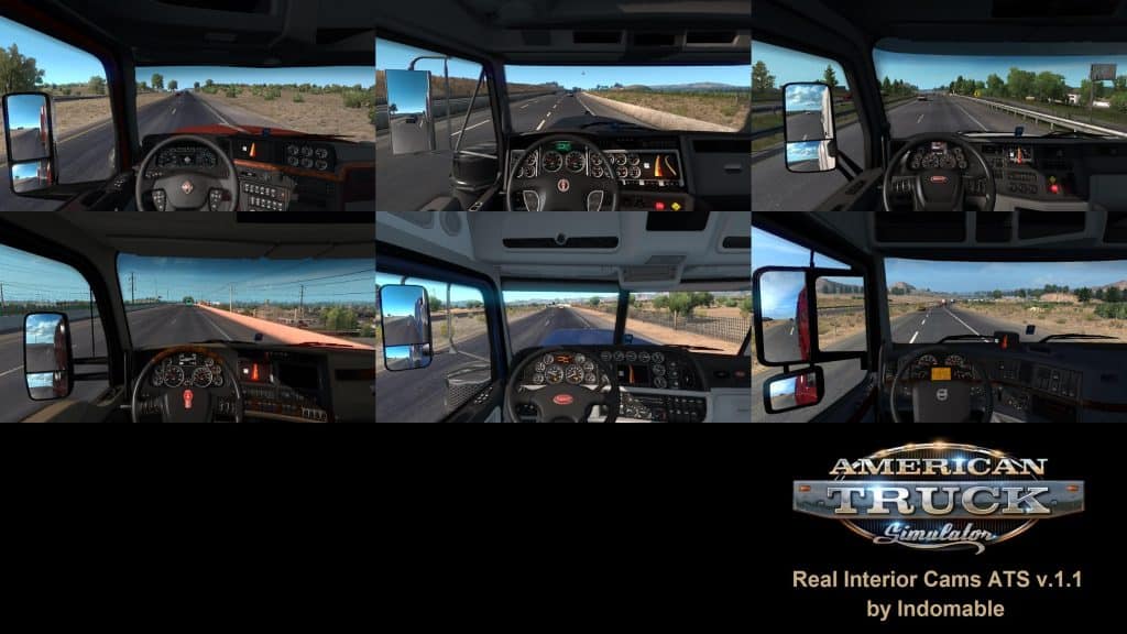Real Interior Cams ATS v1.1 - ATS Mod | American Truck Simulator Mod
