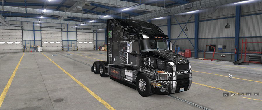 Mack Anthem Cyberpunk truck Skin Mod - ATS Mod | American Truck ...