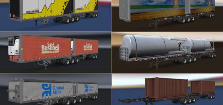 Heavy Trailers Mod - ATS Mod | American Truck Simulator Mod