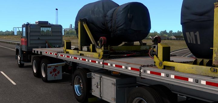 Mac flatbed custom Trailer 1.39 Mod - ATS Mod | American Truck ...