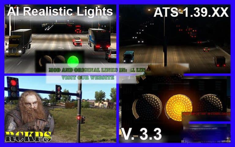 AI Realistic lights v3.3 For ATS 1.39.x Mod - ATS Mod | American Truck ...