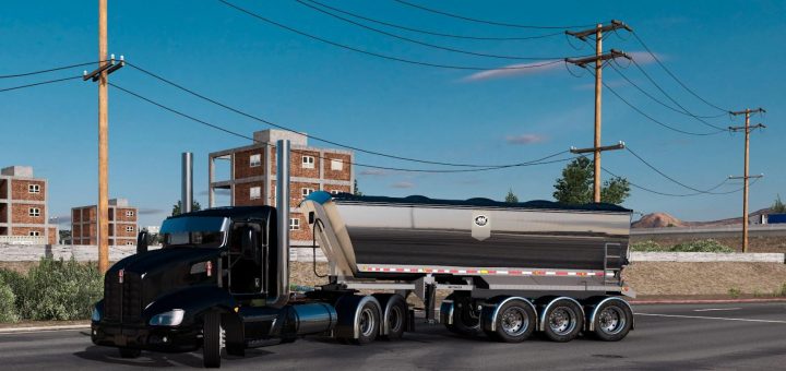 EAST Quad Axle Dump Trailer v2.3 1.43.x Mod - ATS Mod | American Truck ...