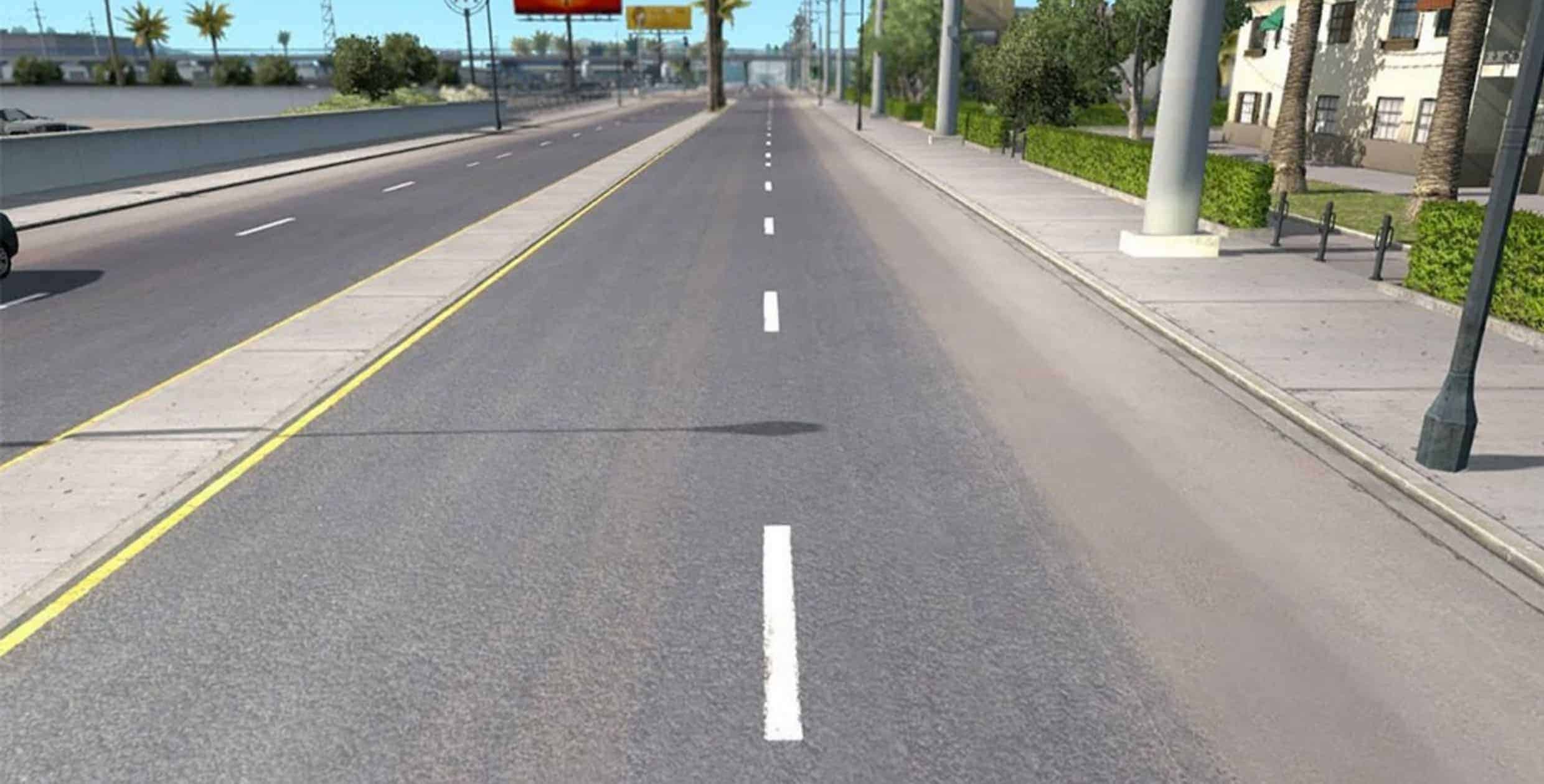 Better Lines – Improved Road Markings Mod Mod - ATS Mod | American ...