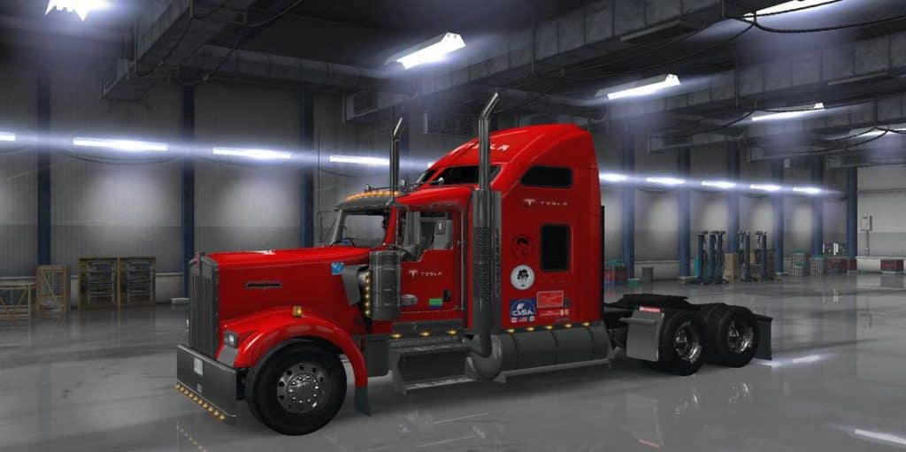 Skin Tesla Motors for KW900 ATS Mod - ATS Mod | American Truck ...