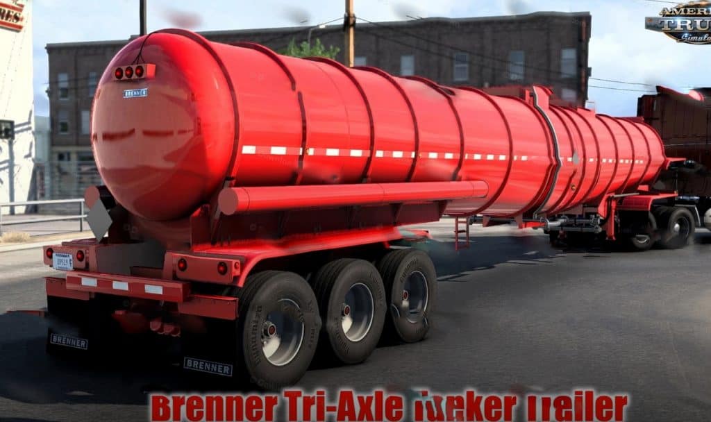 Brenner Tri-Axle Tanker Trailer v1.0 1.41.x Mod - ATS Mod | American ...