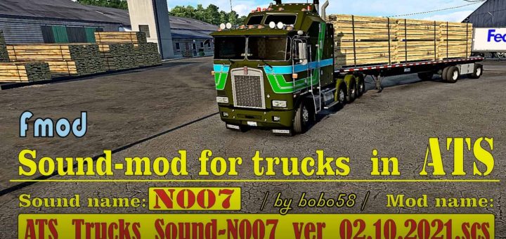 Engine sound pack for T800, W900 v2.8 Mod - ATS Mod | American Truck Simulator Mod