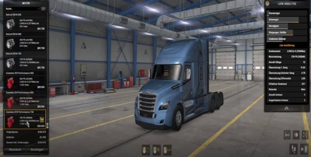 Engine with 750 HP and 3500 Nm torque - For all Trucks v1.1 Mod - ATS ...