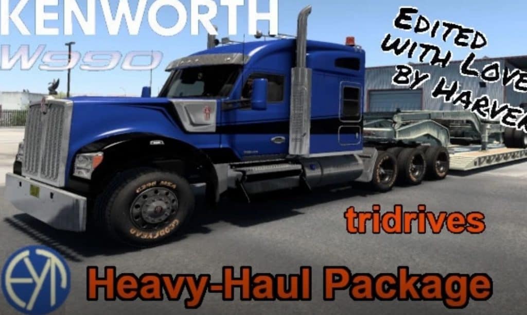 Kenworth W990 by Harven: Heavy-Haul 8x Chassis v1.1 Mod - ATS Mod ...