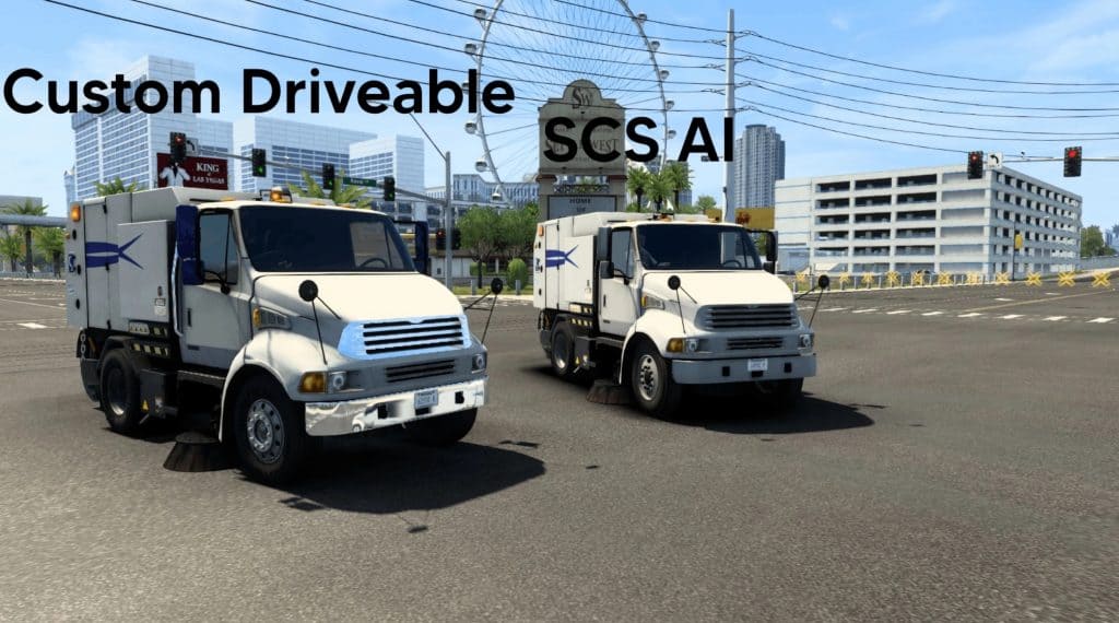Driveable Street Sweeper v1.2.1 1.43 Mod - ATS Mod | American Truck ...