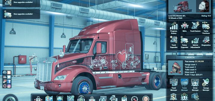 Colored Map for ProMods Canada v1.0 Mod - ATS Mod | American Truck ...