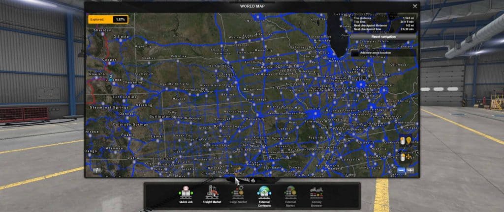 K-DOG's North America Map v2 for v1.43 Mod - ATS Mod | American Truck ...